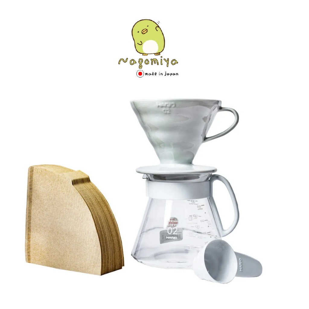 HARIO V60 Coffee Server Set 02 ชุดดริปกาแฟ ดริปเปอร์ฮาริโอะ VCSD-02 ...