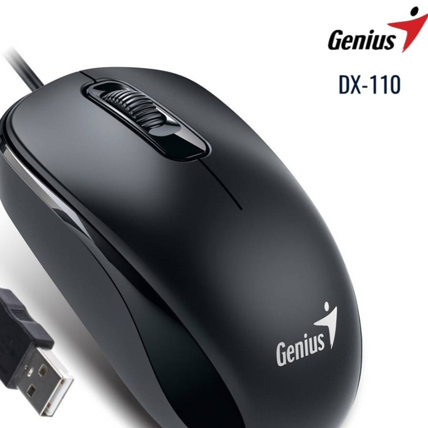 Genius DX-110 USB OPTICAL MOUSE สีดำ | Shopee Thailand