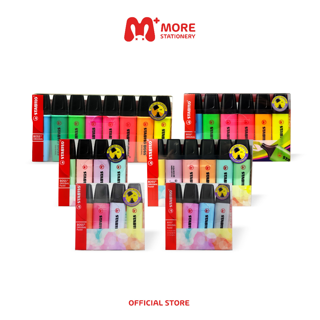 Stabilo (สตาบิโล) ปากกาไฮไลท์ รุ่น Boss Original เเละ Boss Original ...