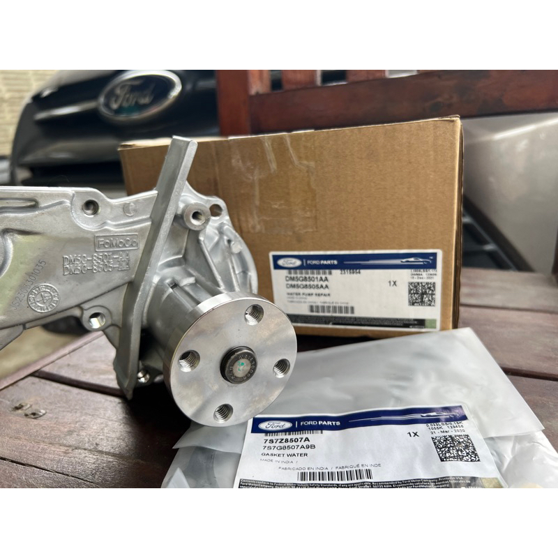 ปั๊มน้ำ+ปะเก็นเหล็ก แท้100% เบิกศูนย์นอก ford fiesta/focus/eco sport ...