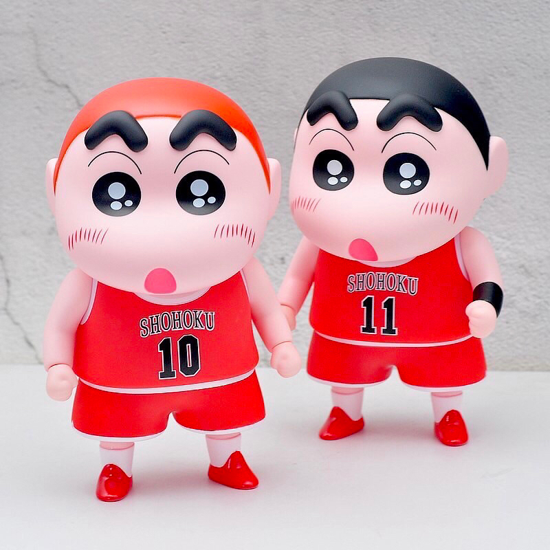 ชินจัง Crayon Shin Chan Cosplay SLAM DUNK No.10 11 PVC Figure 23 cm 2 ...