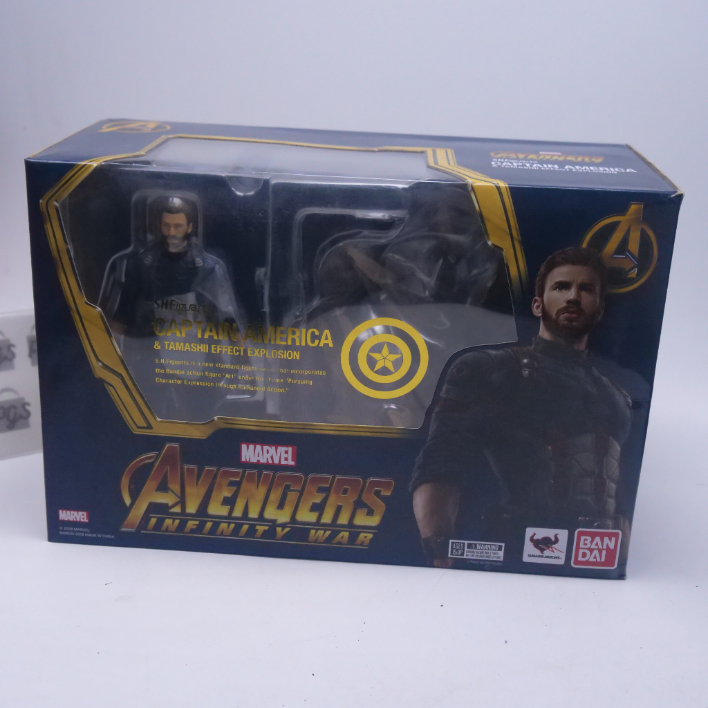 Bandai(บันได) TAMASHII S.H.FIGUARTS CAPTAIN AMERICA & TAMASHII EFFECT ...
