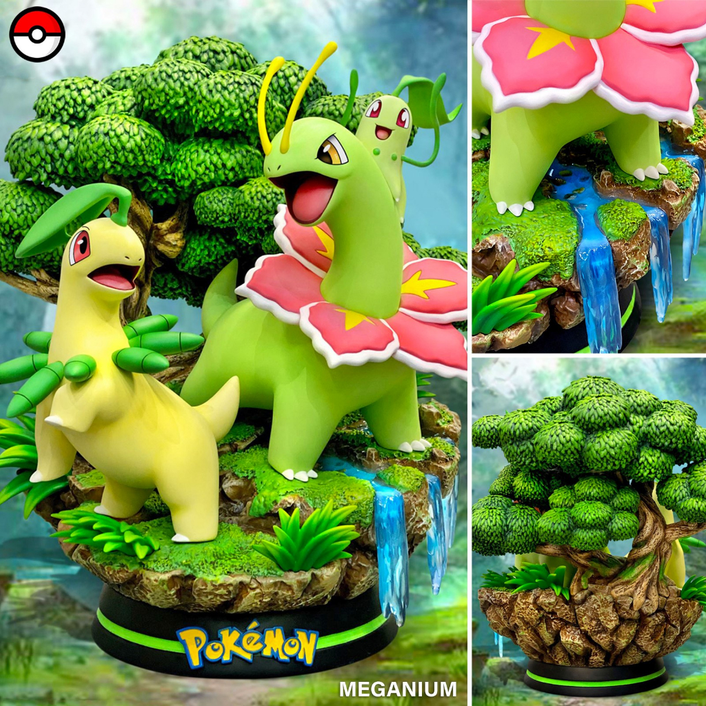 Figure EGG Studio Pokemon Evolution Meganium Bayleef Chikorita โปเกมอน ...