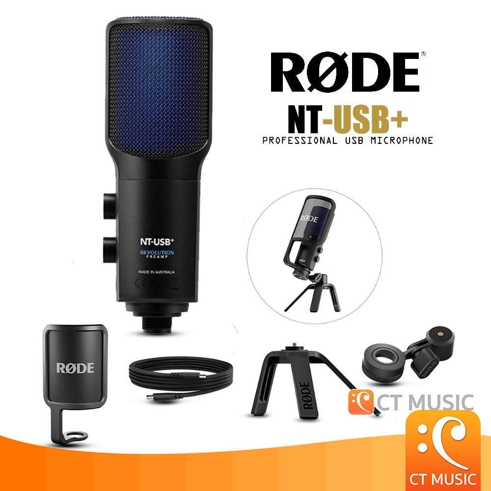 [ใส่โค้ดลด 1000บ.] Rode NT-USB+ Professional USB Microphone ไมโครโฟน ...