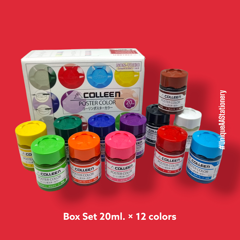 **ยกกล่อง 12 สี** Colleen Poster Color 20 ml. สีโปสเตอร์ 20 มล. ...