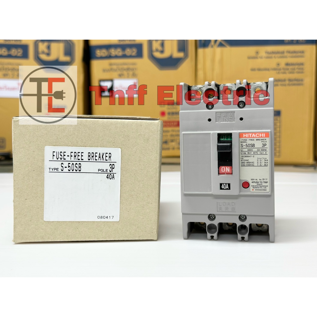Hitachi S-50SB 380VAC (40A, 50A) เซอร์กิตเบรกเกอร์ ชนิด 3 Pole | Shopee Thailand
