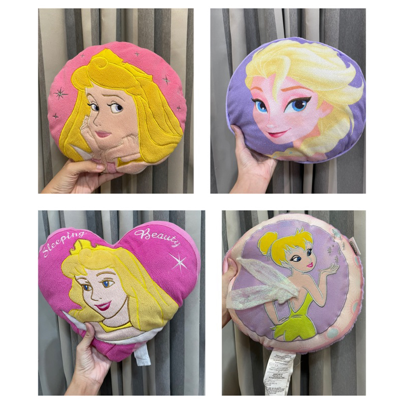 Disney Princess Pillow Elsa Anna Tinkerbell Aurora Frozen หมอนดิสนีย์ ...