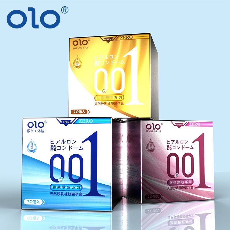 OLO Basic Thin 001 condoms10pcs 50/52/54mm ถุงยางอนามัยรุ่นอัพเกรด ถุงยางอนามัย แบบบาง ขนาด ...