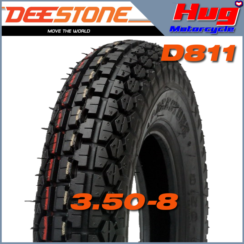 ยางนอก มอเตอร์ไซค์ ดีสโตน DEESTONE D795,D811 ขอบ8",10" ใช้ยางใน ป๊อปPOP ชาลีCHALY Scooter Mini ...