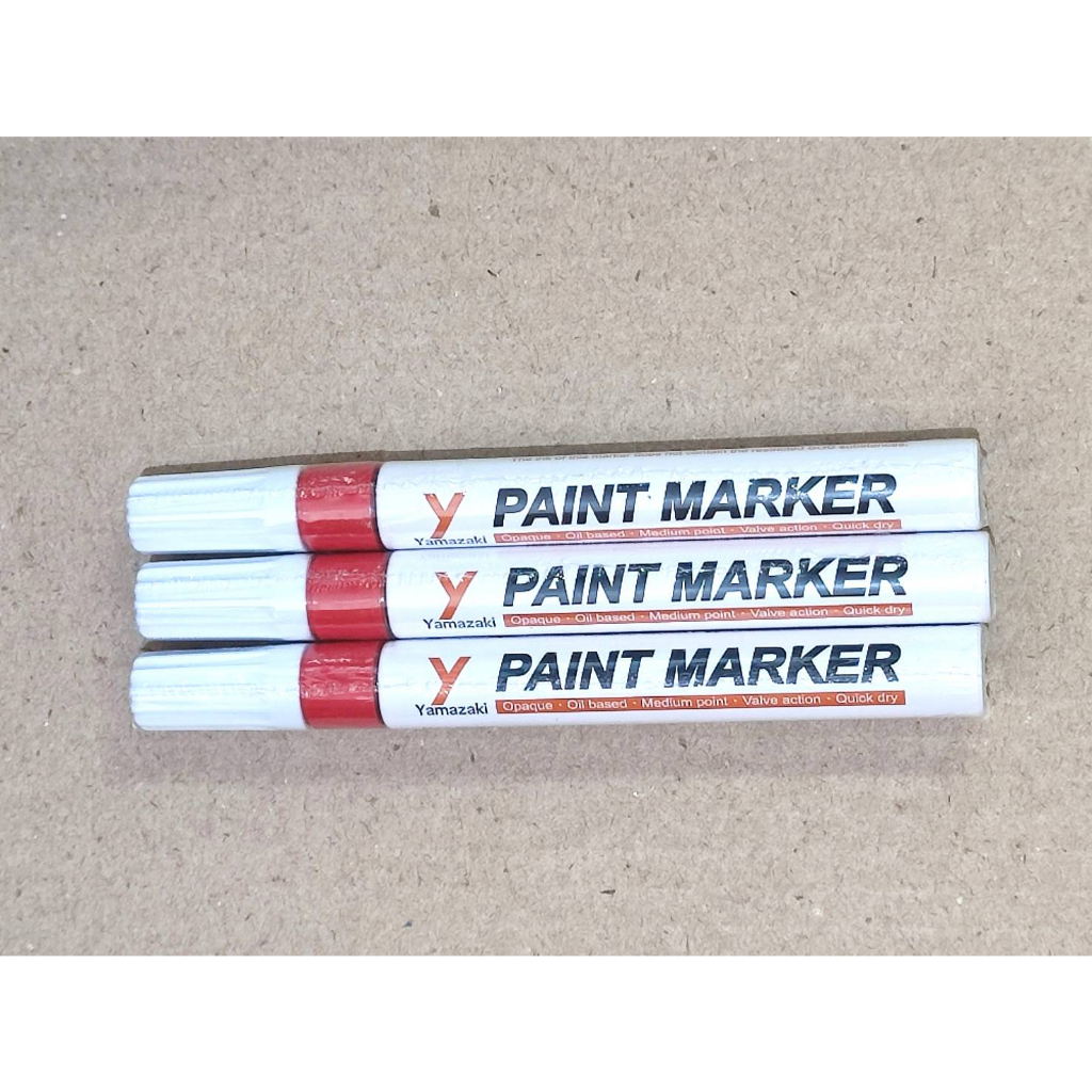 Yamazaki ปากกาเพนท์ Paint marker ปากกาเขียนเหล็ก พลาสติก ไม้ ยาง แก้ว ...
