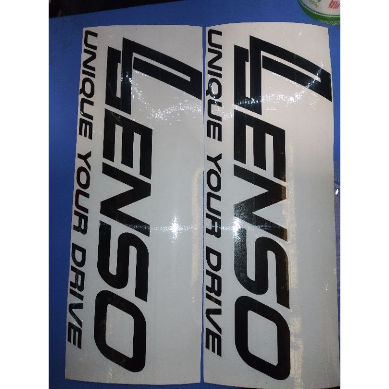 สติ๊กเกอร์Lensoสีดำ1คู่ | Shopee Thailand