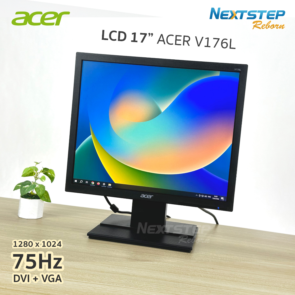 จอคอม ขนาดเล็ก Monitor 17" Acer V176L HD 1280 x 1024, TN panel, VGA ...