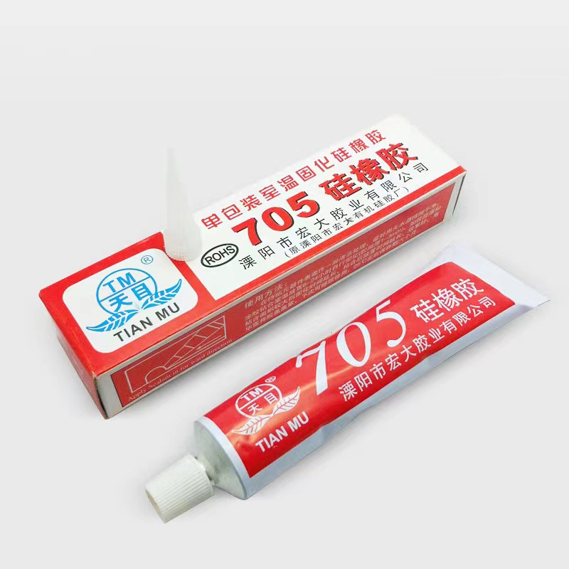 กาวซิลิโคน 704 705 สี:ดำ ขาว โปร่งใส กันน้ำ ติดดี ทนความร้อน กาวซิลิโคนระบายความร้อน 704 ยาง ...