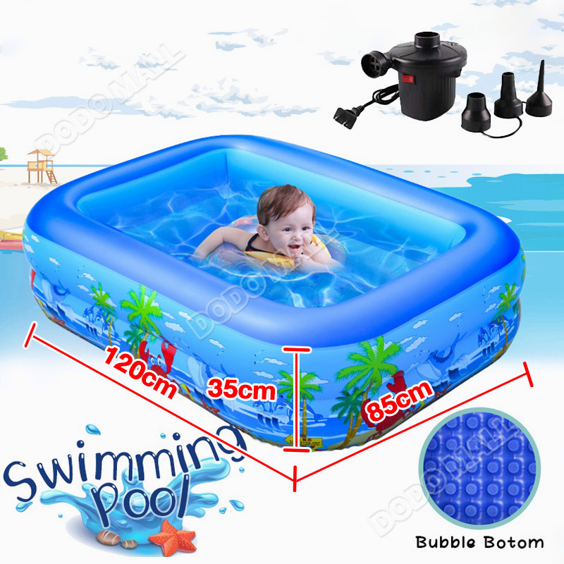DoDo สระน้ำเป่าลม 2เมตร 3 เมตร 3 ชั้น Swimming Pool ยาวพิเศษ | Shopee ...