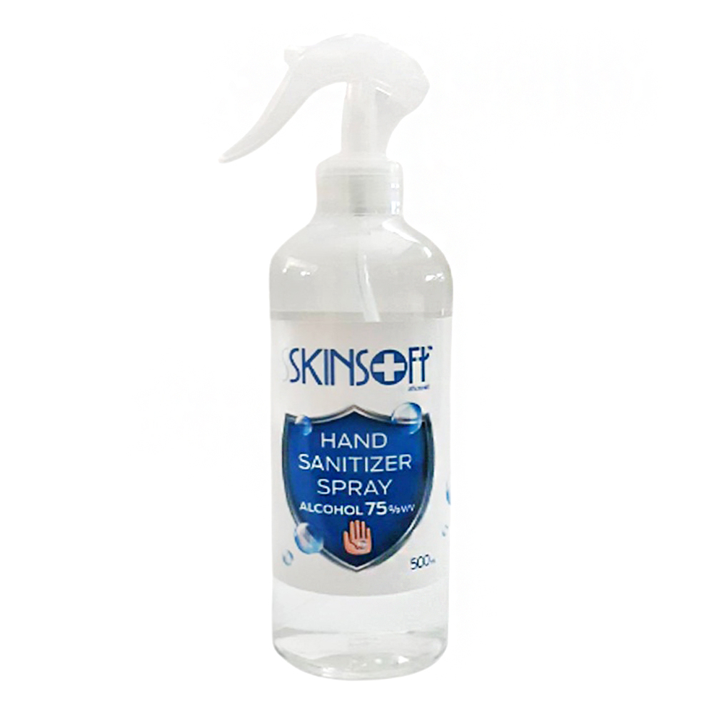 สเปรย์ แอลกอฮอล์ รุ่น SKINSOFTT SPRAY ALCOHOL 500 ml / 75 % [S24] | Shopee Thailand