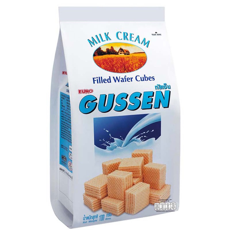 [ขายดี] Gussen กัสเซ็น เวเฟอร์สอดใส้ครีม 100 กรัม อร่อยทุกรส | Shopee ...