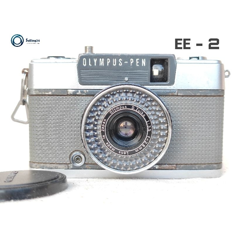 กล้องฟิล์ม ยี่ห้อ Olympus PEN EE-2 lens D.zuiko ระยะ 28mm F3.5 Half Frame Film Camera #3516252 ...