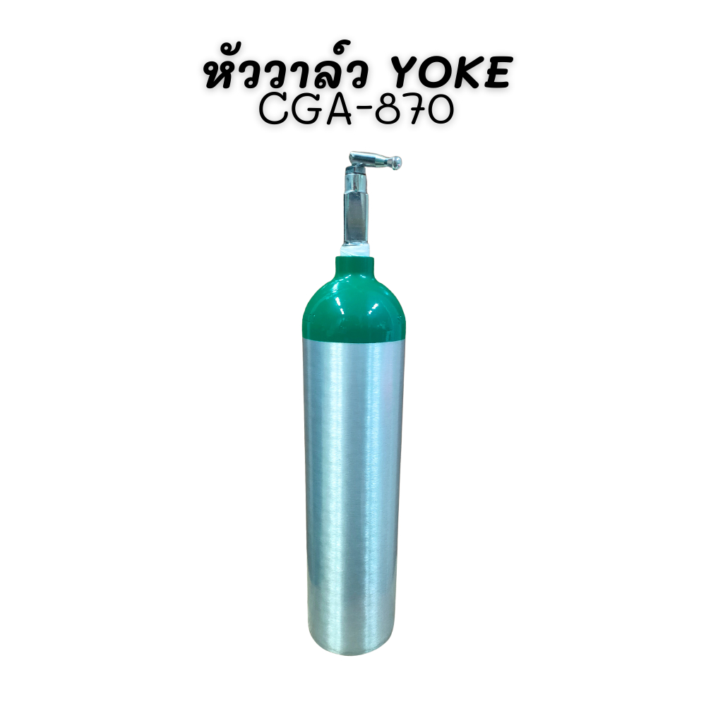 [พร้อมส่ง] ถังออกซิเจนทางการแพทย์อลูมิเนียมขนาด 0.5 คิว พร้อมใช้งาน หัว ...