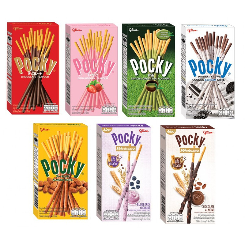 กูลิโกะ ป๊อกกี้ บิสกิตแท่ง Pocky ป๊อกกี้ (เลือกรสได้) | Shopee Thailand