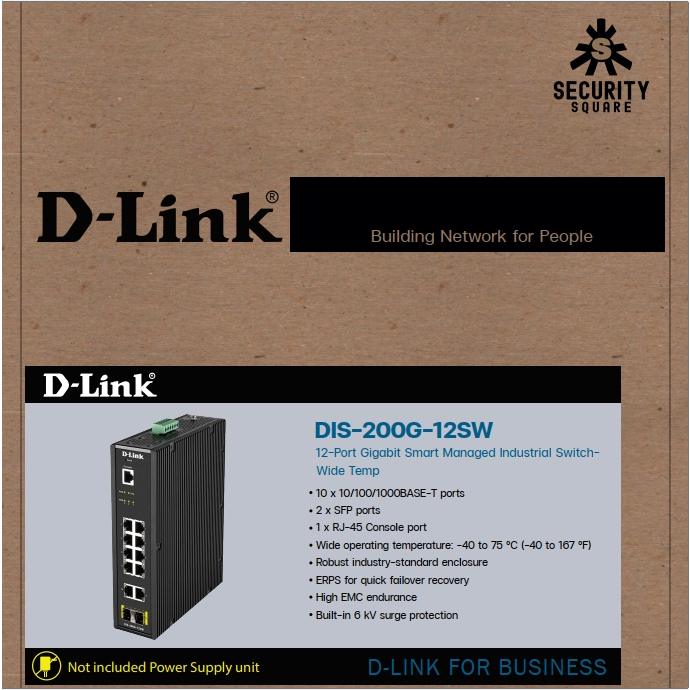 D-Link 12-Port Gigabit Smart Managed Industrial Switch-Wide Temp รหัส ...