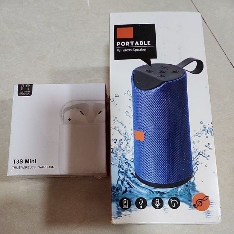 speaker wireless & true wireless warbuds T3s Mini | Shopee Thailand