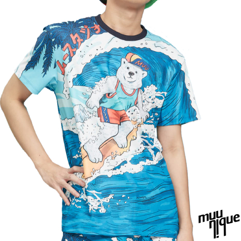 MUUNIQUE T-shirt เสื้อยืด รุ่น Bear surf | Shopee Thailand