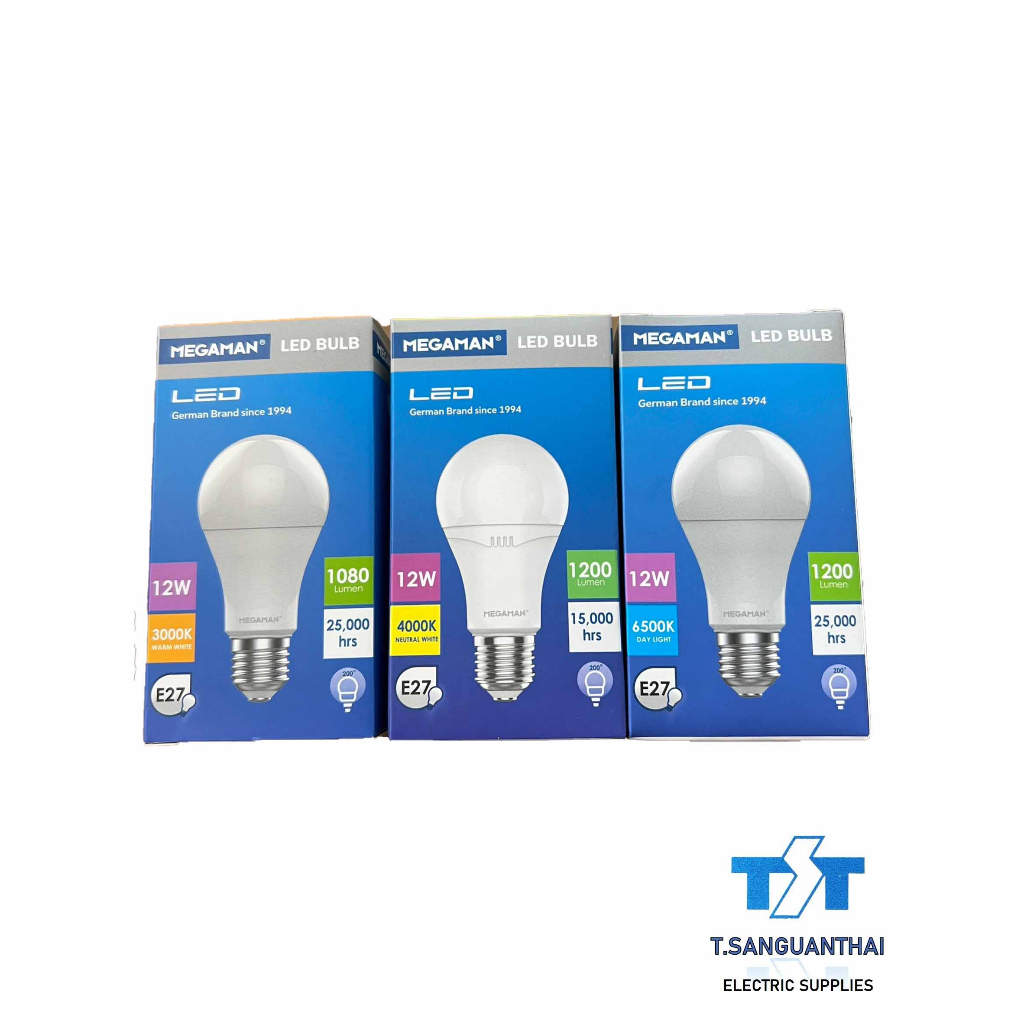 MEGAMAN หลอดไฟ LED Bulb 12W A60 ขั้ว E27 รุ่น YTA60Z4 | Shopee Thailand
