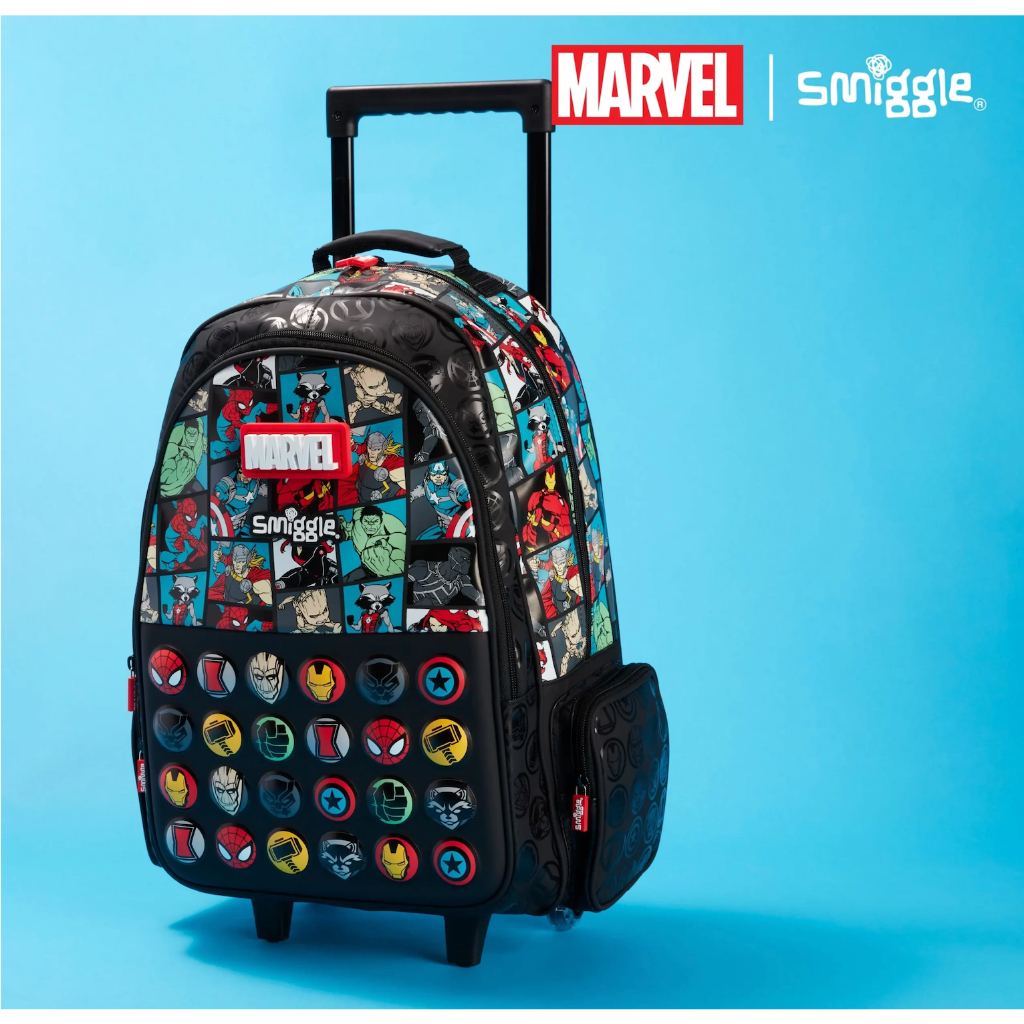 กระเป๋าล้อลากมาร์เวลล์สมิกเกิ้ล Smiggle - Marvel Illuminated Wheeled ...