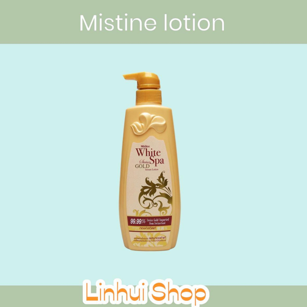Mistine White Spa Swiss Gold Serum Lotion 400 ml. มิสทีน โลชั่น มิสทีน ...