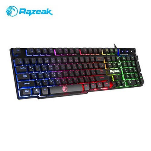 Razeak Backlighted Gaming keyboard รุ่น RK-8165 ไฟ LEDแสดงไฟรูปแบบ ...