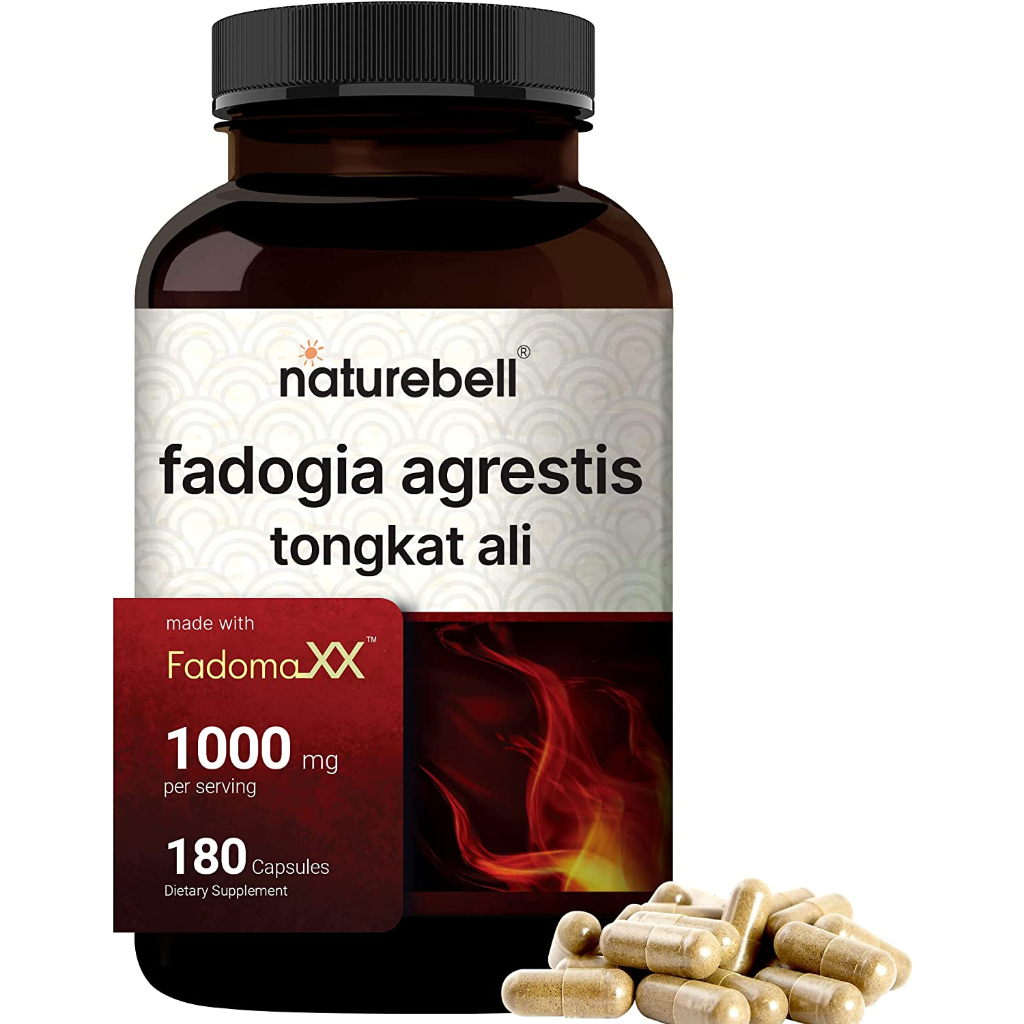 Fadogia Agrestis 600mg Complexed with Tongkat Ali 400mg, 180 Capsules ...