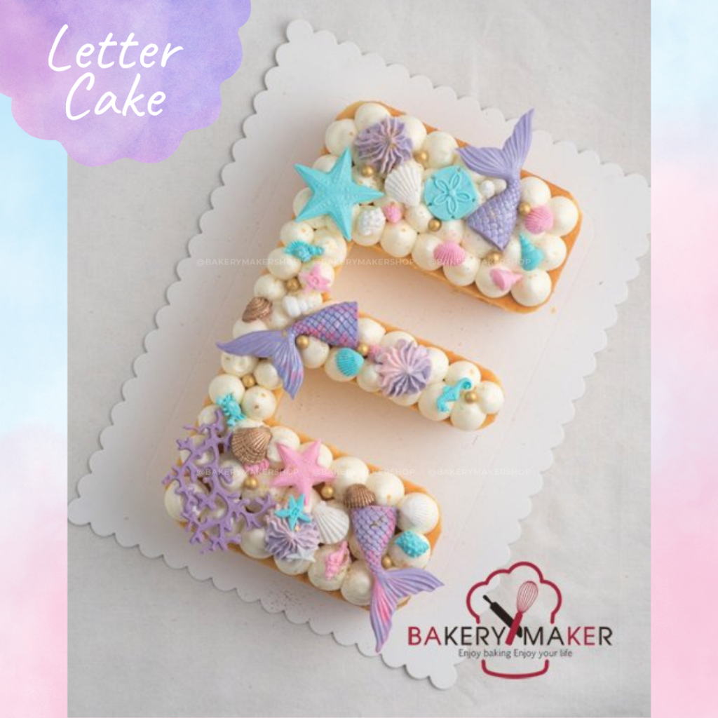กล่องเค้กใส ทรงผืนผ้า1ใบ LETTER CAKE BOX กล่องเค้กปอน ตัวเลข ตัวอักษร ...