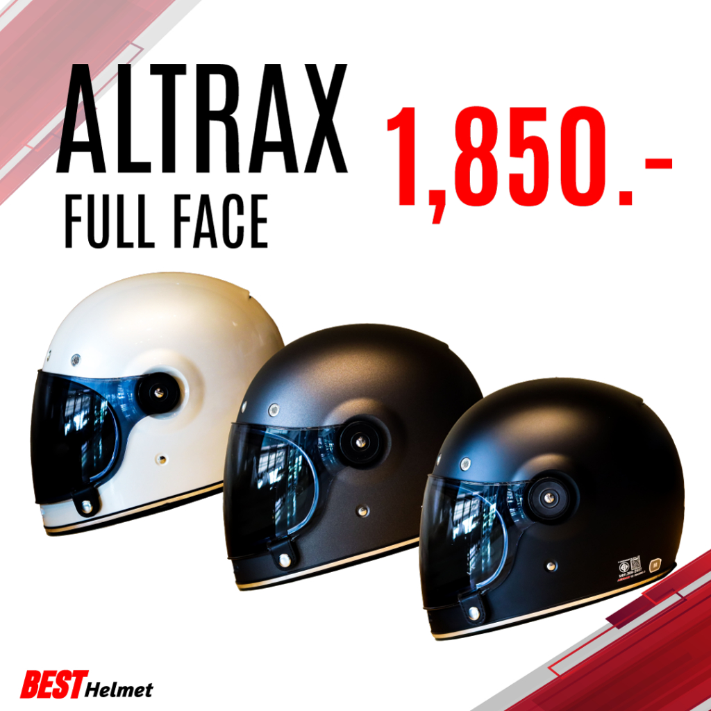 หมวกกันน็อควินเทจ ALTRAX สไตล์ คลาสสิค | Shopee Thailand