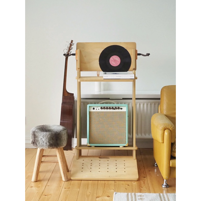 Guitar Practice Station ชุดวางอุปกรณ์กีต้าร์ แอมป์ และแผงเอฟเฟค ...