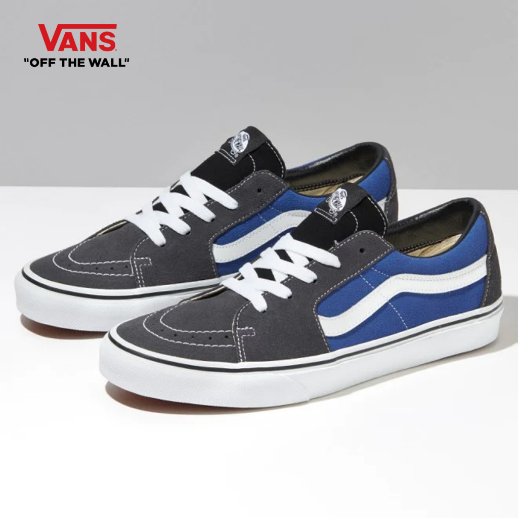 VANS SK8-LOW - CHARCOAL/BLUE **รองเท้าเป็นไซส์ US MEN สามารถดูตาราง ...