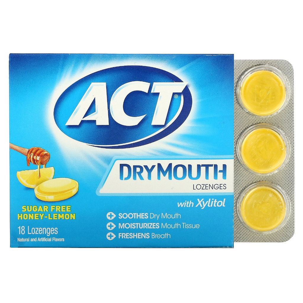 Dry mouth lozenges act 36 เม็ด ลูกอมน้ำลายเทียม ACT สำหรับผู้ที่มีอาการ ...