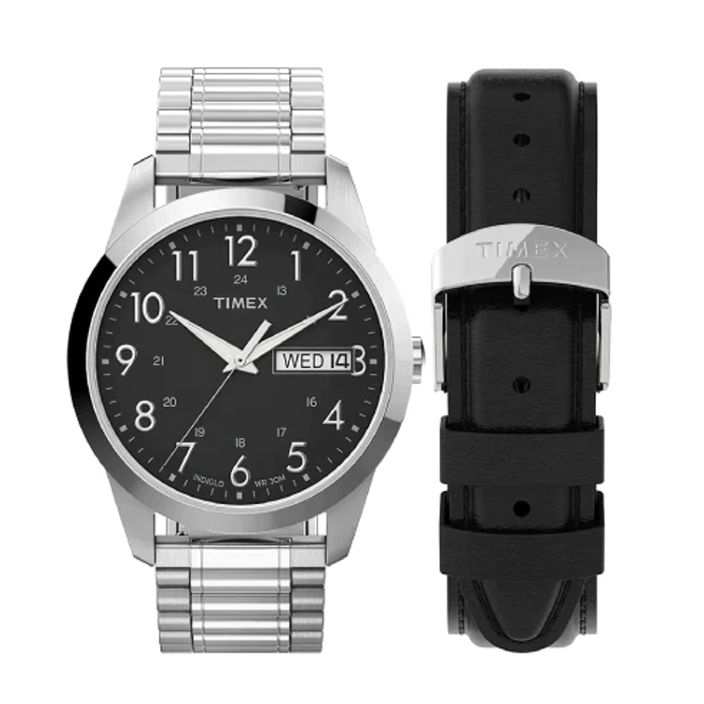 TIMEX TWG027900 Expansion นาฬิกาข้อมือผู้ชาย สีดำ Box set !!แถมฟรี สาย ...