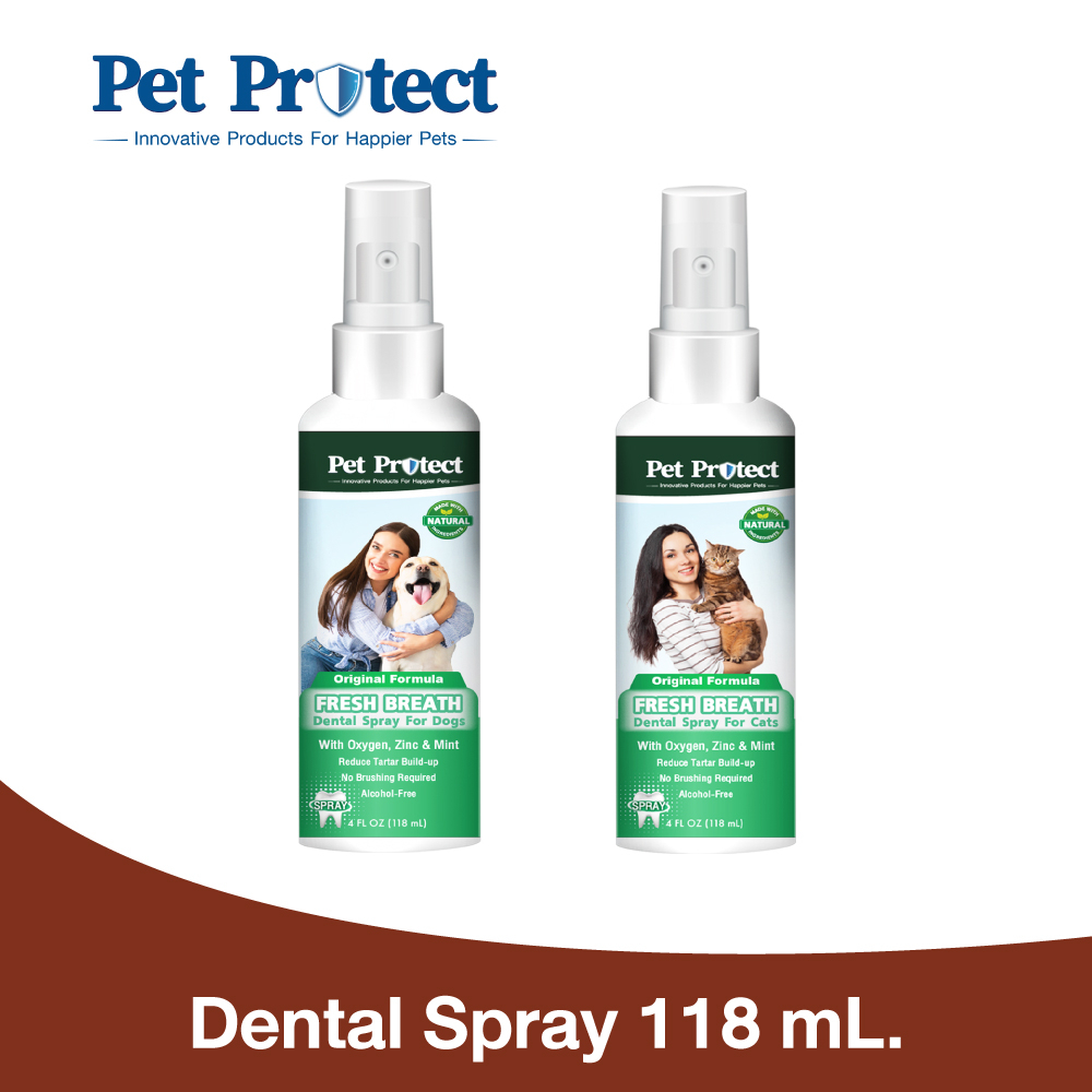 Pet Protect Dental Spray สเปรย์ดับกลิ่นปากแมว สูตร Original ช่วยลดคราบ ...