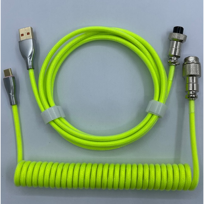 พร้อมส่ง สายคีย์บอร์ด Cable Coiled Type-C เลือกสีเองได้ | Shopee Thailand