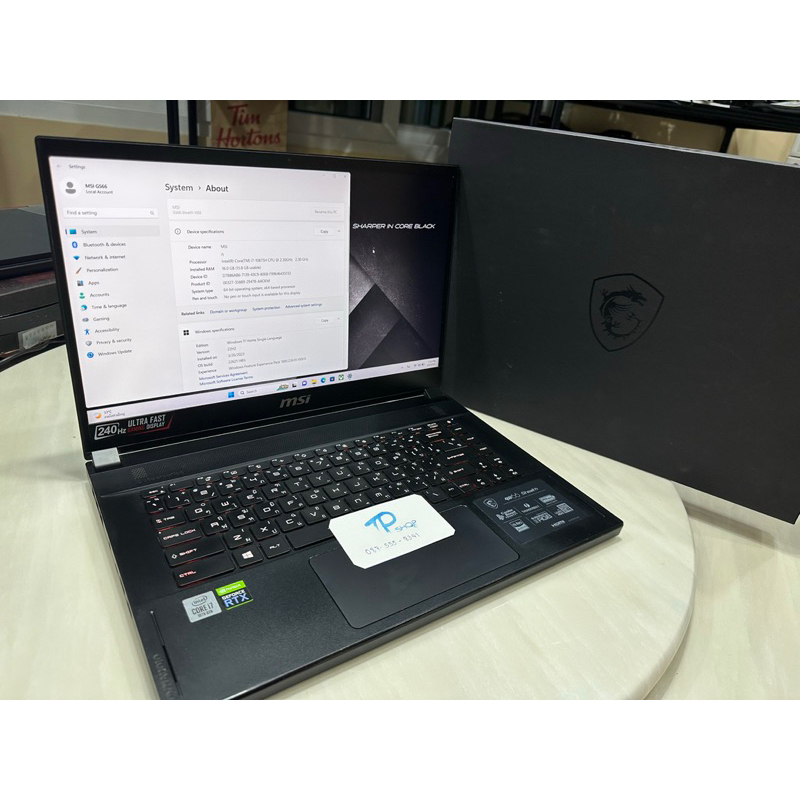 MSI GS66 STEALTH 10SE-455TH | Shopee Thailand