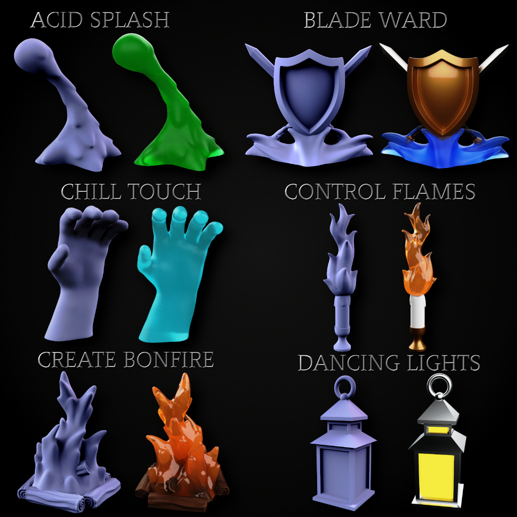 Cantrip Spell Effect สำหรับ Dungeons Dragons 5eจัดส่งได้ใน1-3วัน ...