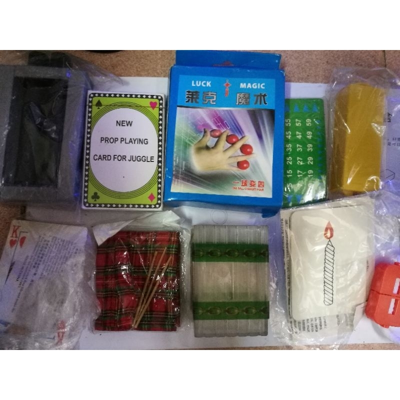 (set10-20ชิ้น) ชุดฝึกเล่นมายากล 10, 12, 15, 20 แบบ มีเฉลย jugglery ...