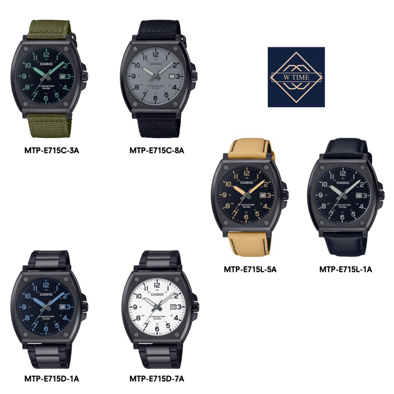 Casio ของแท้ รุ่น MTP-E715C/MTP-E715D/MTP-E715L | Shopee Thailand
