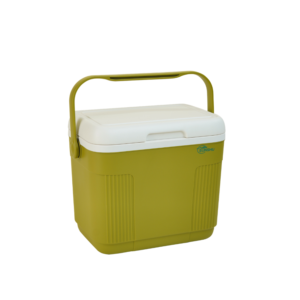SUNSHU กระติกน้ําแข็ง กระติกเก็บความเย็น ขนาด 22L เก็บความเย็นได้นานถึง 48 ชม แถม! คูลแพ็ค 2 ...