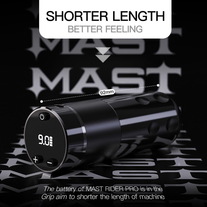 เครื่องสักไร้สาย Mast Rider Pro wireless Tattoo Machine ช่วงชัก Stroke ...