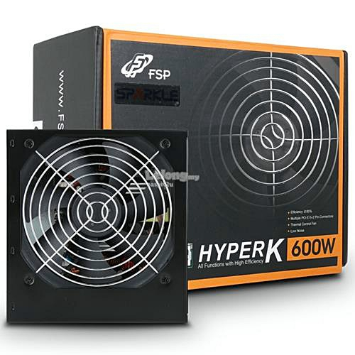 POWER SUPPLY (อุปกรณ์จ่ายไฟ) FSP 600W HYPER K (80+) ใช้งานปกติ | Shopee ...