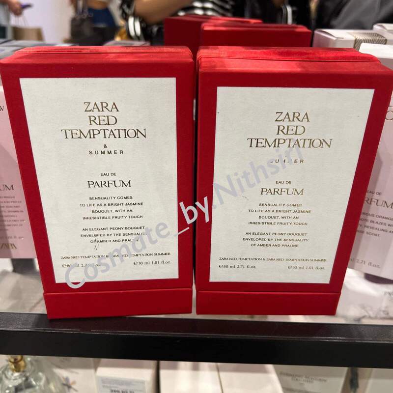 น้ำหอม Zara RED Zara TEMPTATION EDP 80ml + RED Zara TEMPTATION SUMMER ...