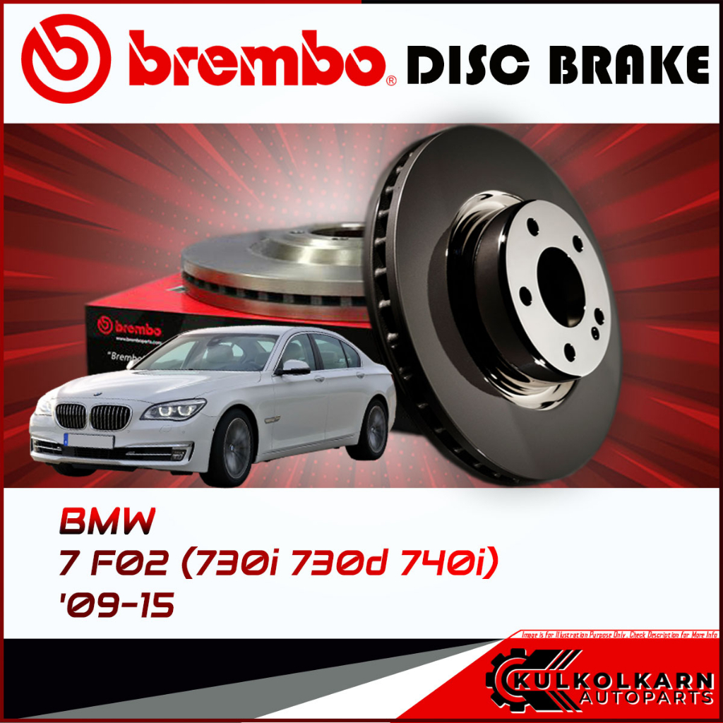 จานเบรกหลัง BMW SERIE 7 F02 (730i 730d 740i) (HC) ปี 09-15 (09 C404 13 ...