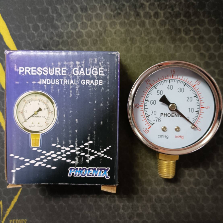 แวคคั่มเกจ เกจวัดสูญญากาศ PHOENIX (Vacuum Gauge) เกจวัดแรงดูด/แวคคัมเกจ ...
