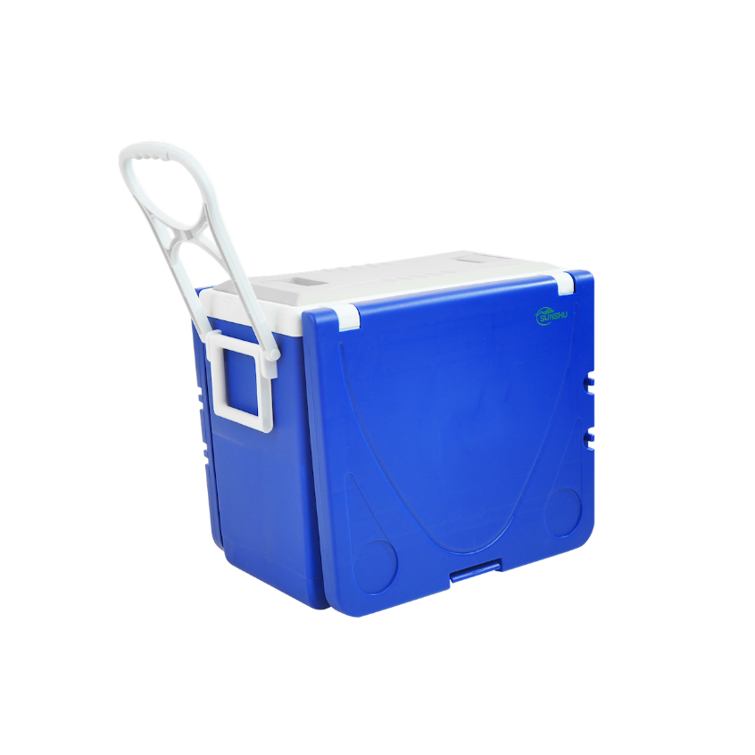 SUNSHU กระติกน้ําแข็ง 3-in-1 มาพร้อมกับชุดโต๊ะปิคนิค กางออกเป็นโต๊ะได้ มาพร้อมเก้าอี้ 2 ตัว ...